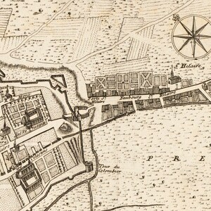 Old Map of Rouen France City Plan 1740 Vintage Map Vintage Poster Wall ...