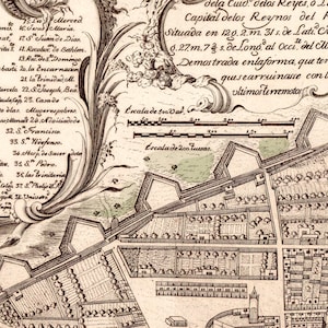 Old Map of Lima Peru 1748 Vintage Map Vintage Poster Wall Art Print ...