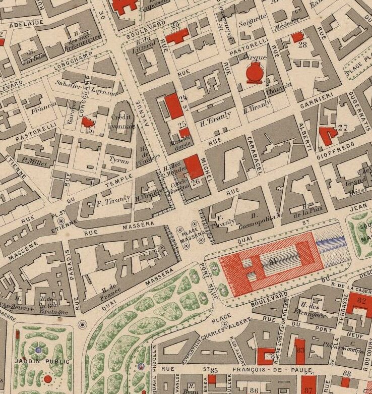 Old Map of Nice France 1882 Vintage Map Vintage Poster Wall | Etsy UK