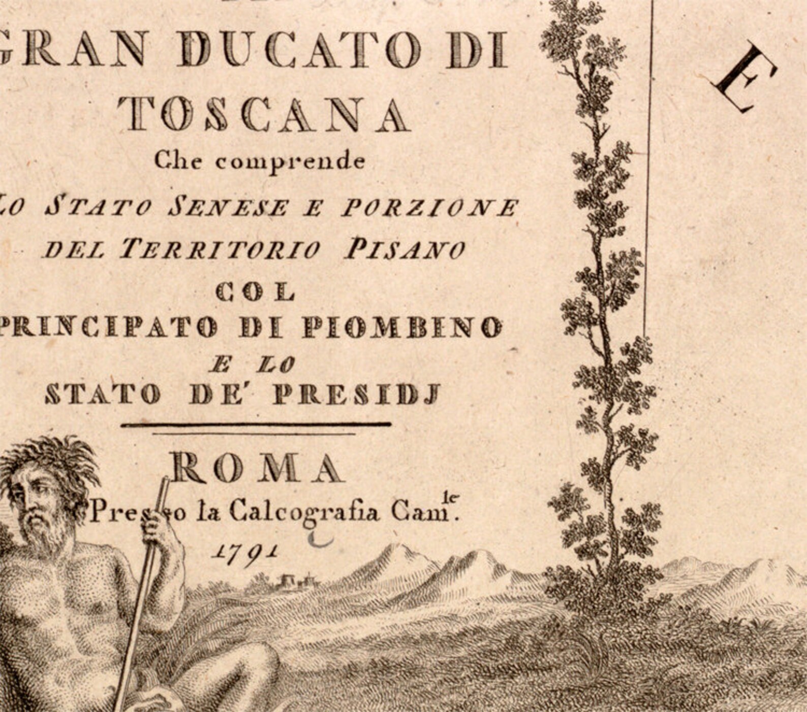 Old Map of Tuscany Toscana Italy 1791 Vintage Map Vintage Poster Wall ...