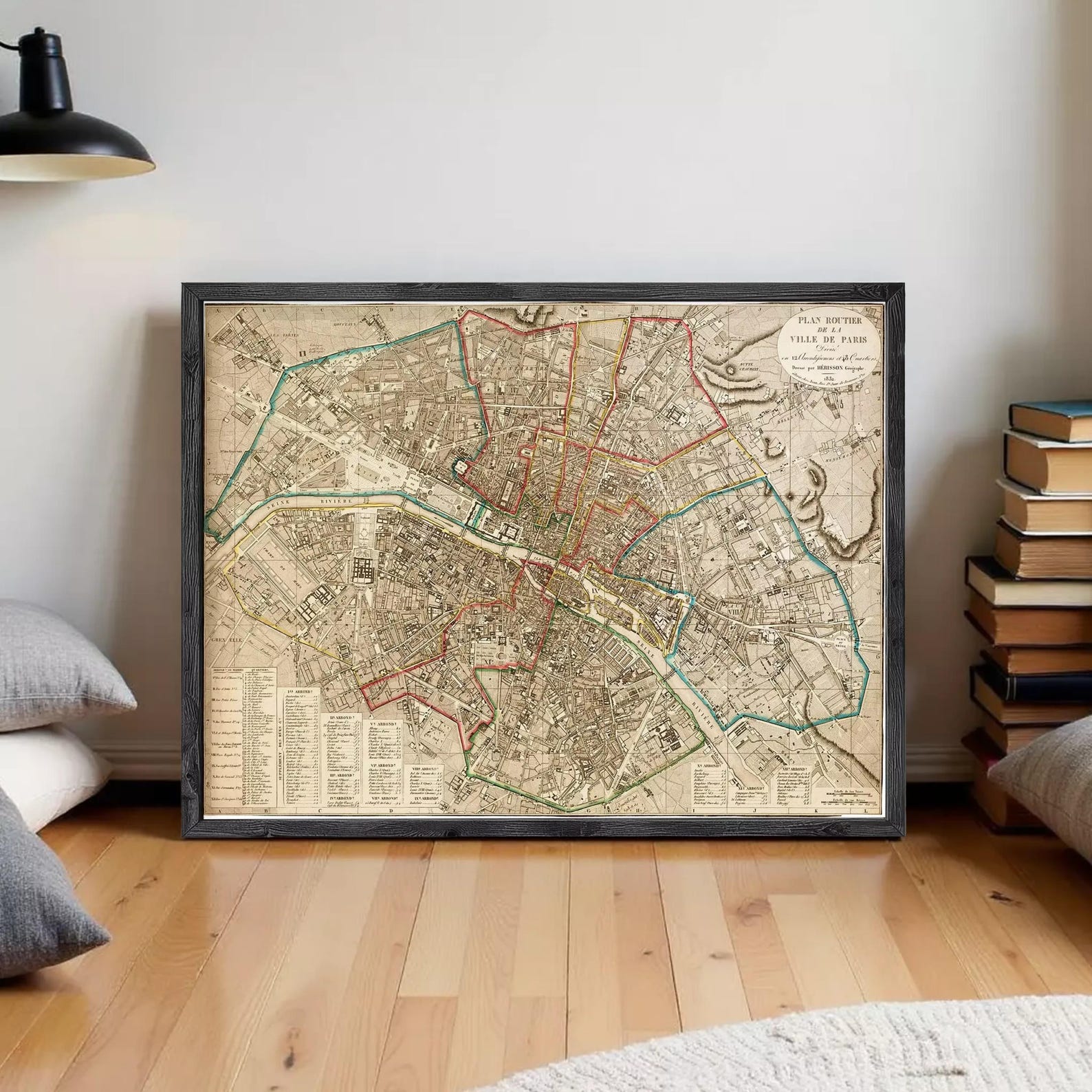 Old Map of Paris 1832 France Vintage Paris Map | Wall Map Print - Etsy
