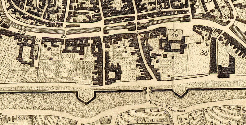 Old Map of Padua Padova Italy 1840 Vintage Map Vintage - Etsy