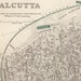 Old Map of Calcutta Kolkata India 1842 Vintage Map Vintage Poster Wall ...