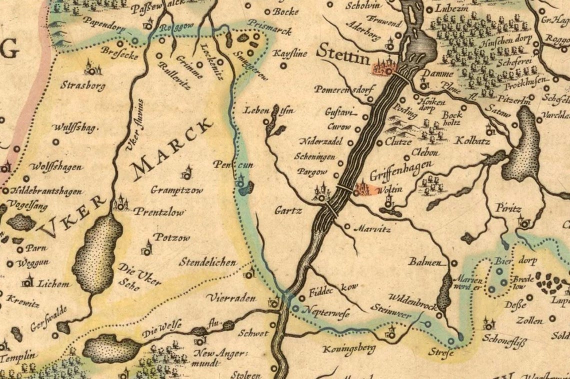 Old Map of Brandenburg 1699 Germany Vintage Map | Wall Map Print - Etsy