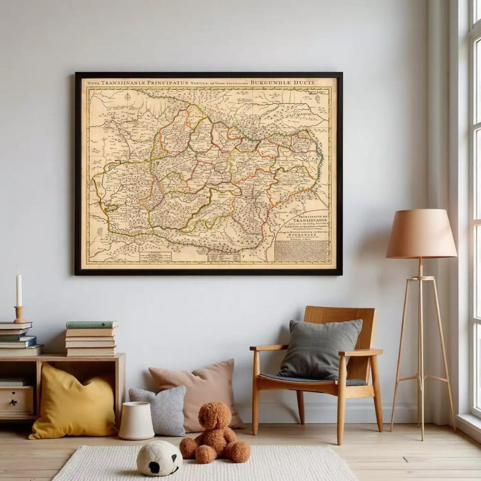 Old Map of Transylvania Romania 1708 Vintage Map | Wall Map Print - Etsy