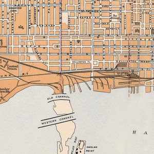 Old Map of Toronto Canada 1915 Vintage Map Vintage Poster Wall Art ...