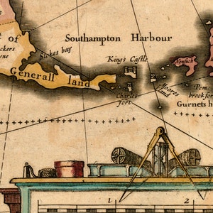 Old Map of Bermuda Islands 1662 Vintage Map | Vintage Poster Wall Art ...
