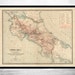 Old Map of Costa Rica 1903 Vintage Map Vintage Poster Wall - Etsy