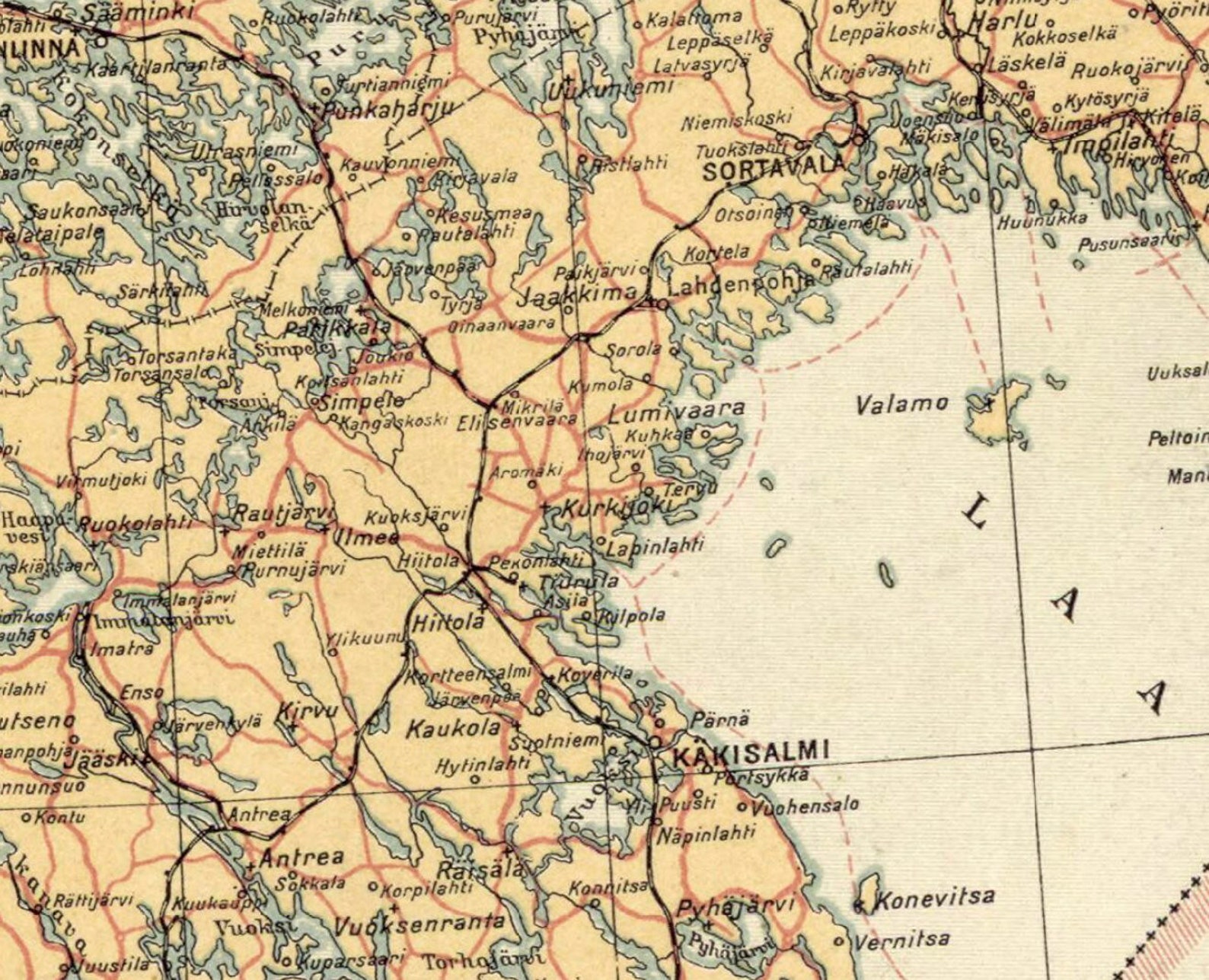 Old Map of Finland 1930 Vintage Map of Finland Vintage - Etsy