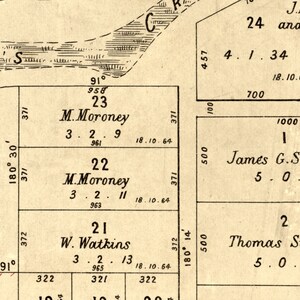 Old Map of Oakleigh Australia 1883 Vintage Map Vintage Poster Wall Art ...