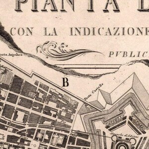 Beautiful Old Map of Rome Roma Italy 1843 Beautiful Old Map of Rome ...