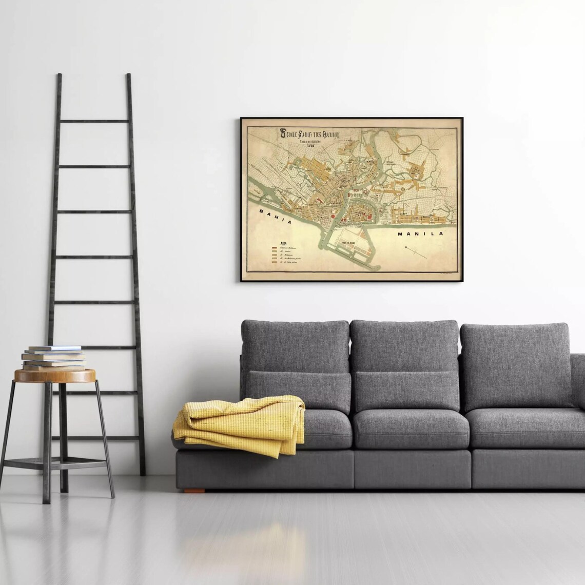 Old Map of Manila Philippines 1898 Vintage Map | Wall Map Print - Etsy
