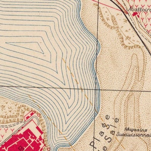 Old Map of Rabat 1924 Vintage Map Vintage Poster Wall Art Print Wall ...