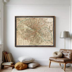 Old Map of Paris 1832 France Vintage Paris Map | Wall Map Print - Etsy
