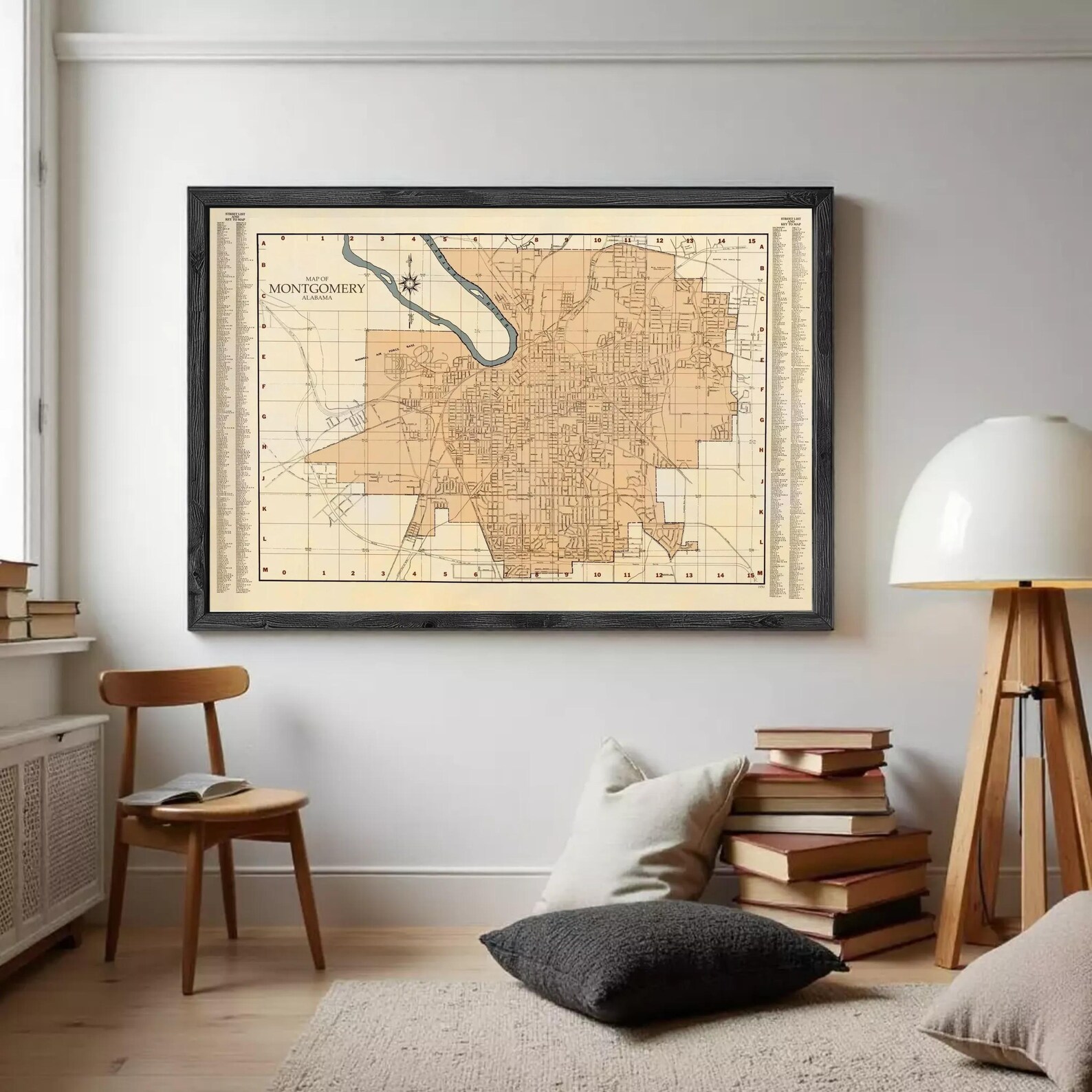Old Map of Montgomery Alabama 1950 Vintage Map | Wall Map Print - Etsy