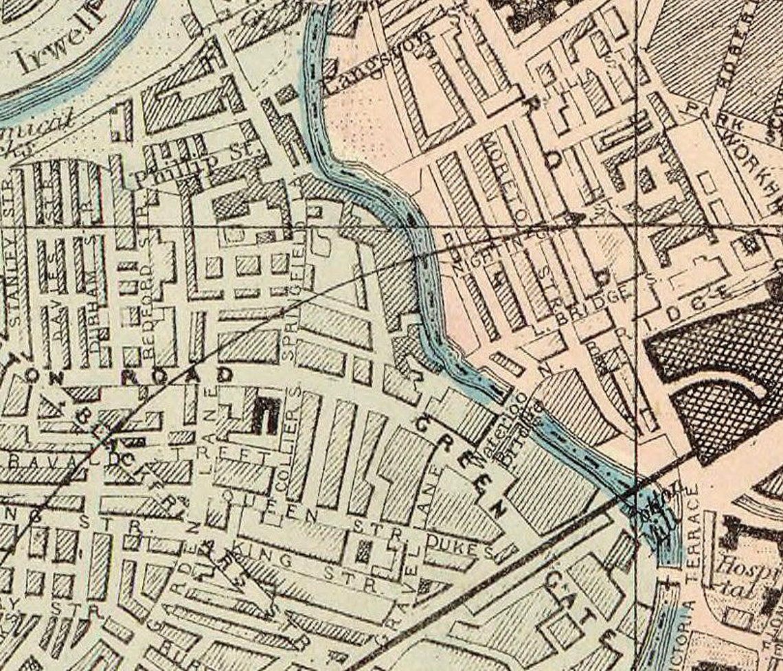 Old Map of Manchester UK 1880 Vintage Map Vintage Poster - Etsy