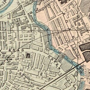 Old Map of Manchester UK 1880 Vintage Map Vintage Poster Wall Art Print ...