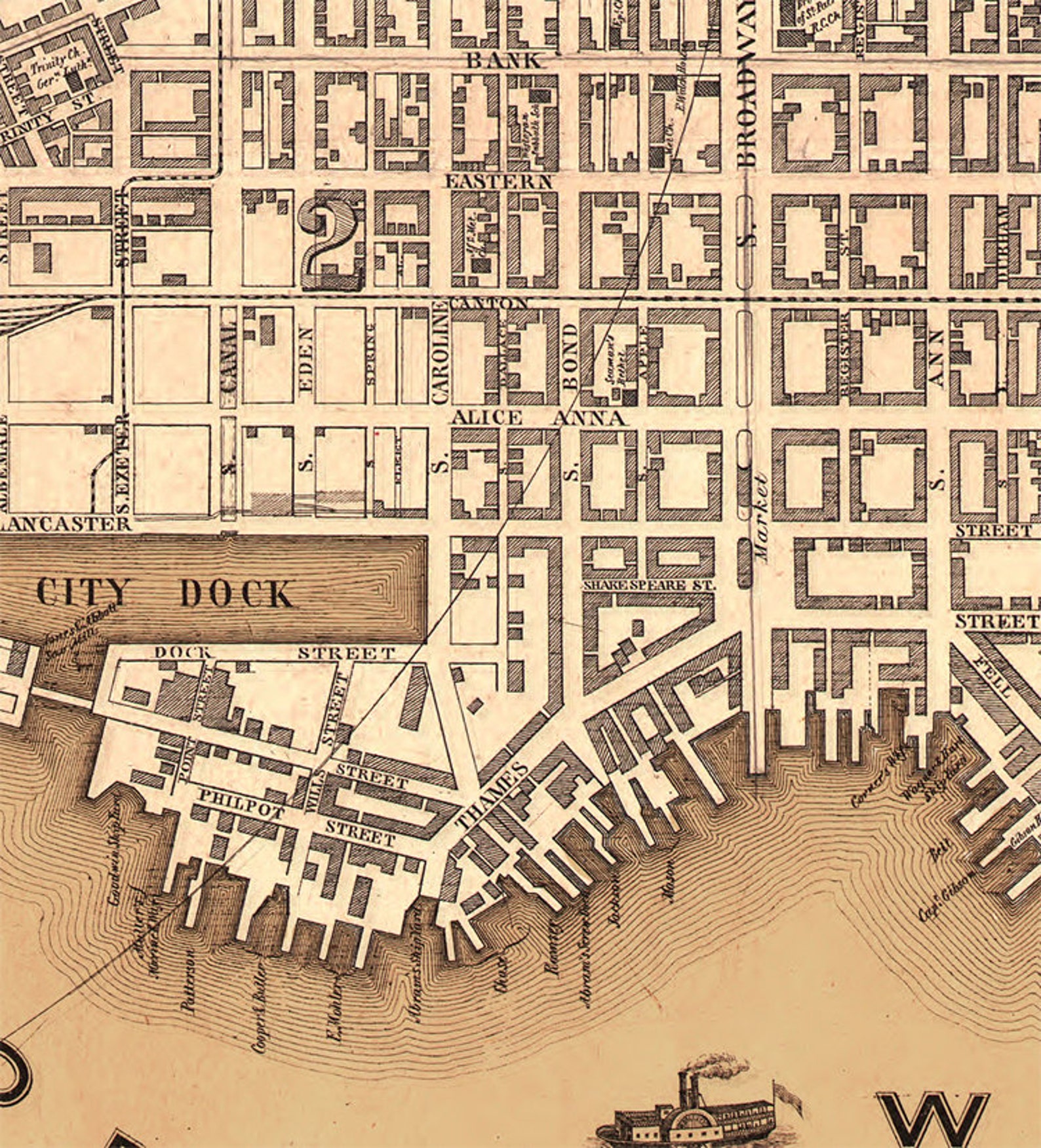 Old Map of Baltimore Maryland 1851 Vintage Map Vintage - Etsy