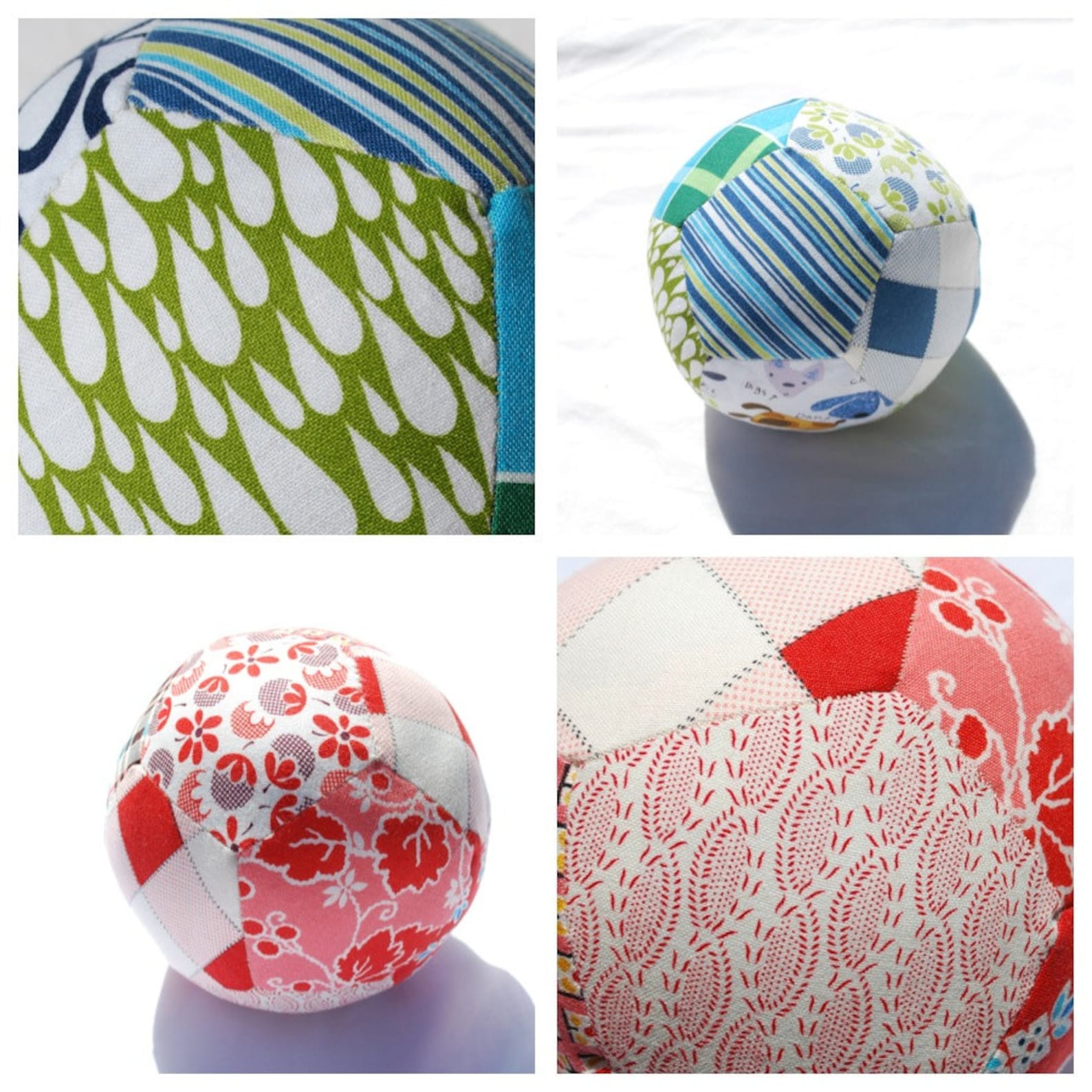 PDF Pattern for Fabric Ball (patchwork) - Etsy