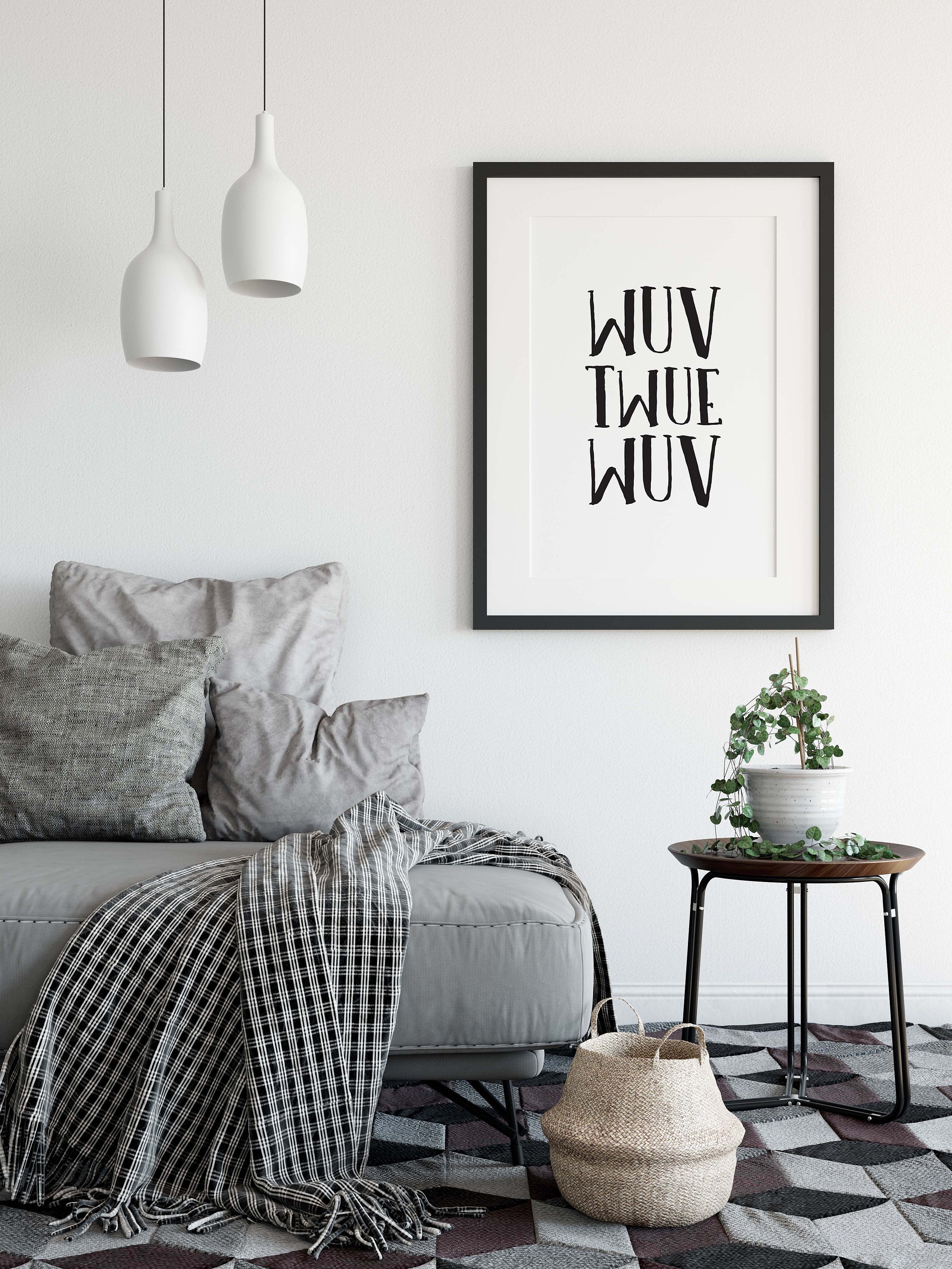 Wuv Twue Wuv, Princess Bride Quote, Art Print, Wall Decor, Wall Art ...