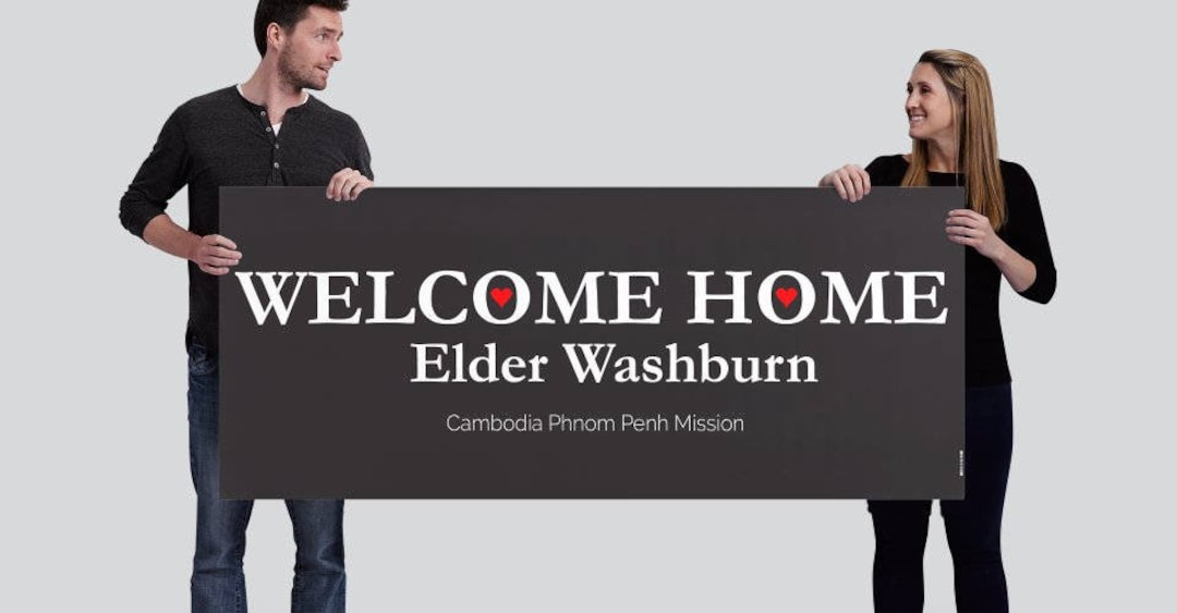 Printable Personalized Return Missionary, LDS Missionary, Missionary ...