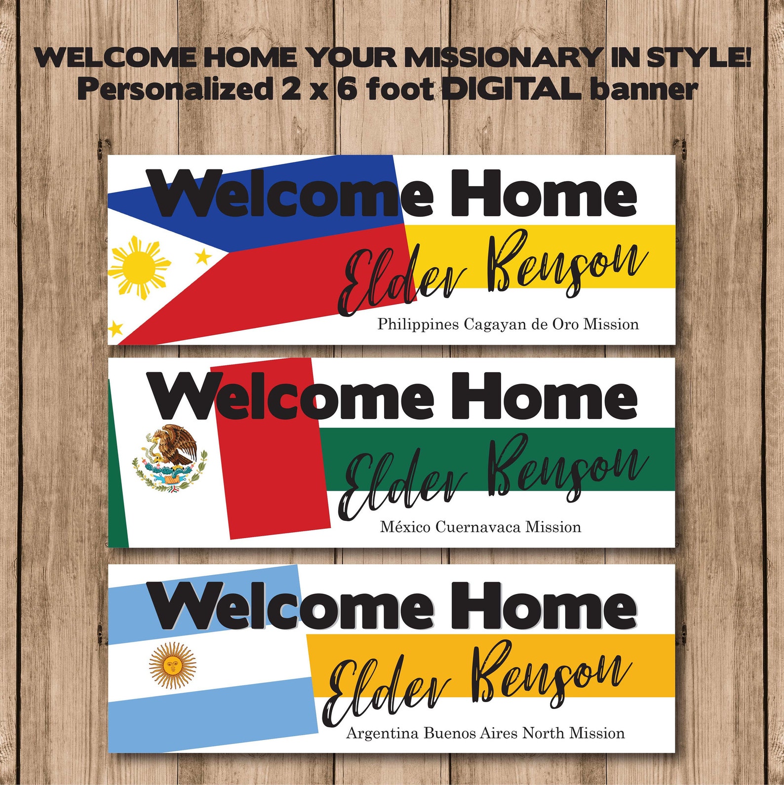Personalized Welcome Home Banner Return Missionary LDS - Etsy