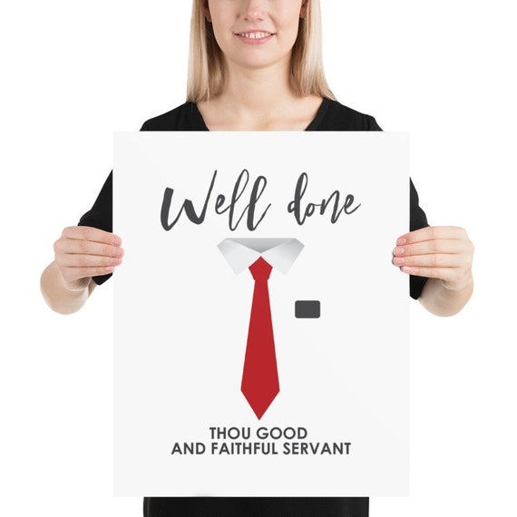 Printable Well Done Thou Good and Faithful Servant Return | Etsy