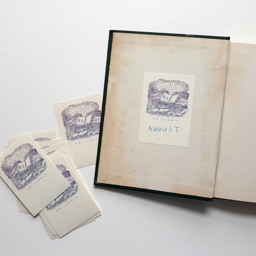 Medieval Book Curse Bookplates 20 Pack - Etsy