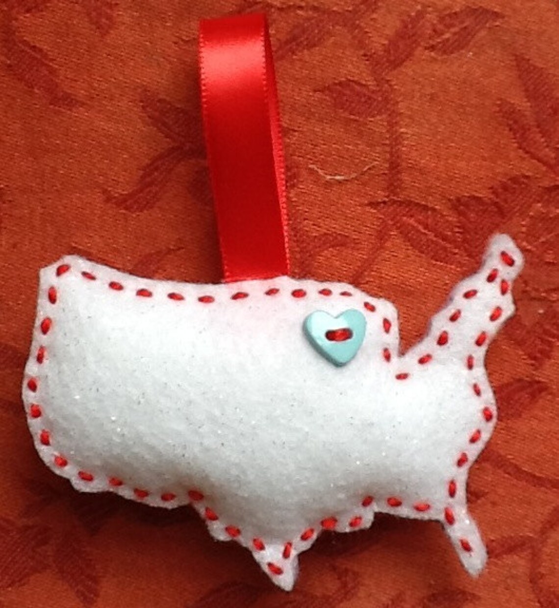 America Felt Ornament - Etsy