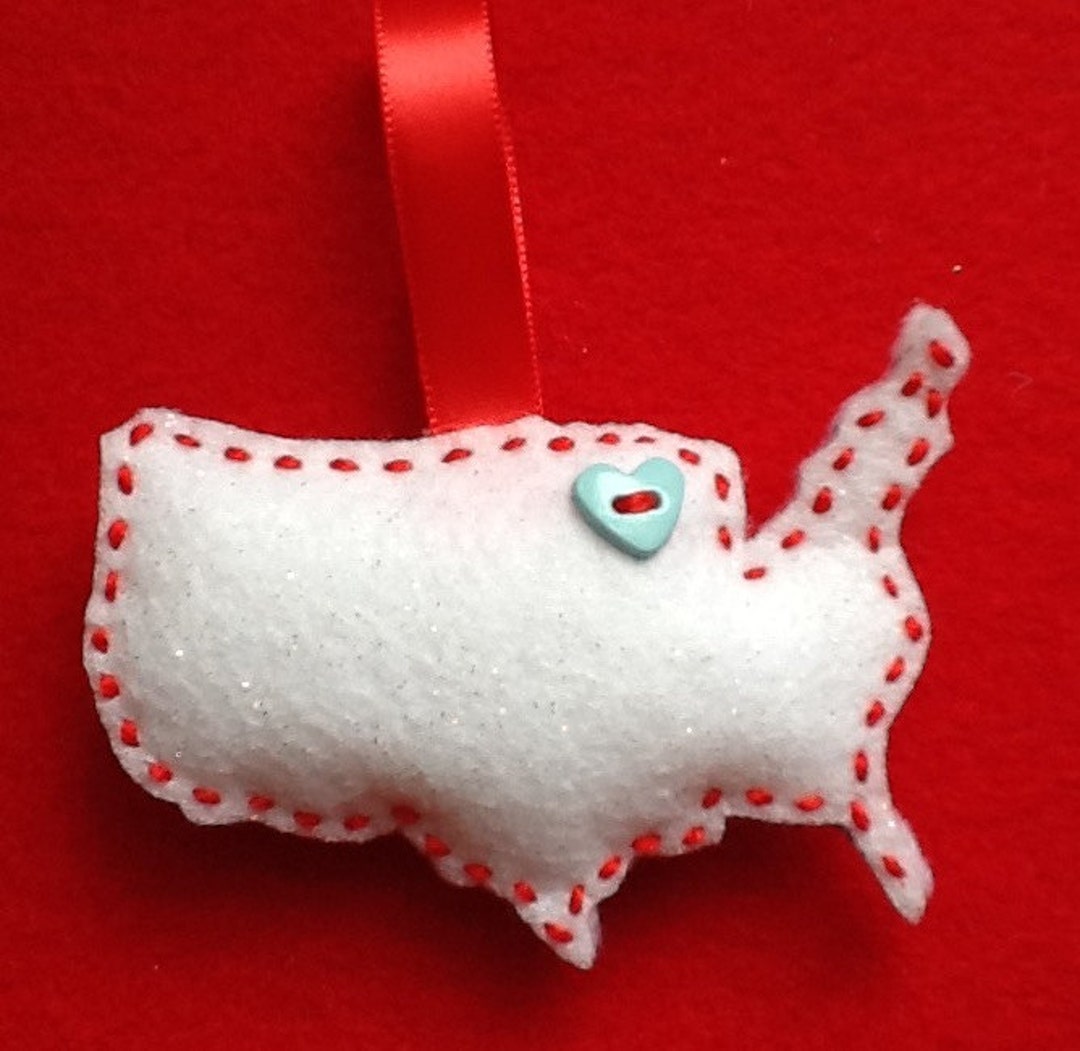 America Felt Ornament - Etsy