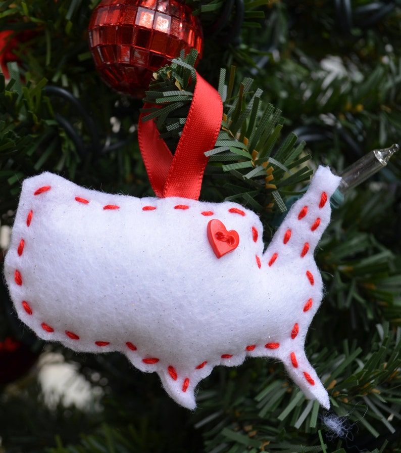 America Felt Ornament - Etsy