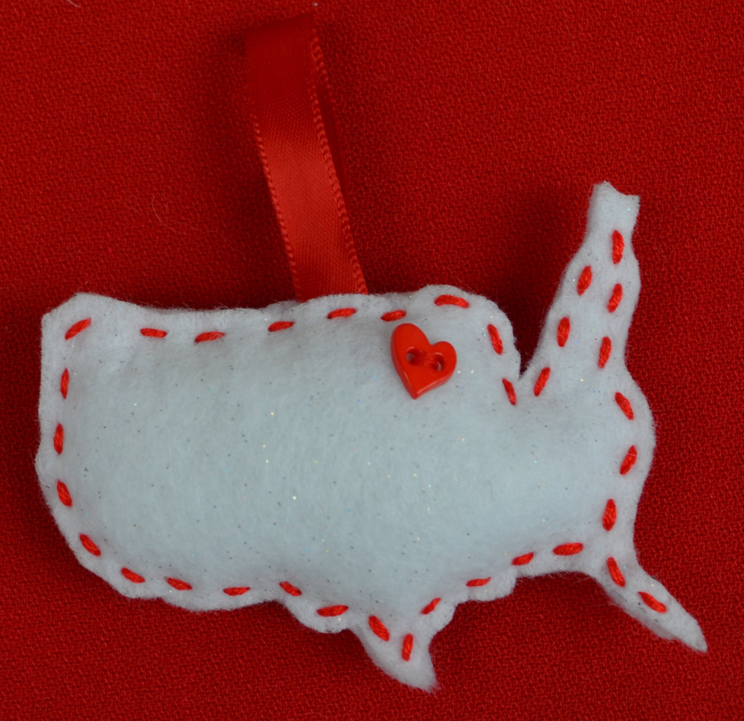 America Felt Ornament - Etsy