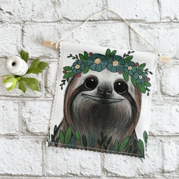 Sloth Wall Hanging - Etsy