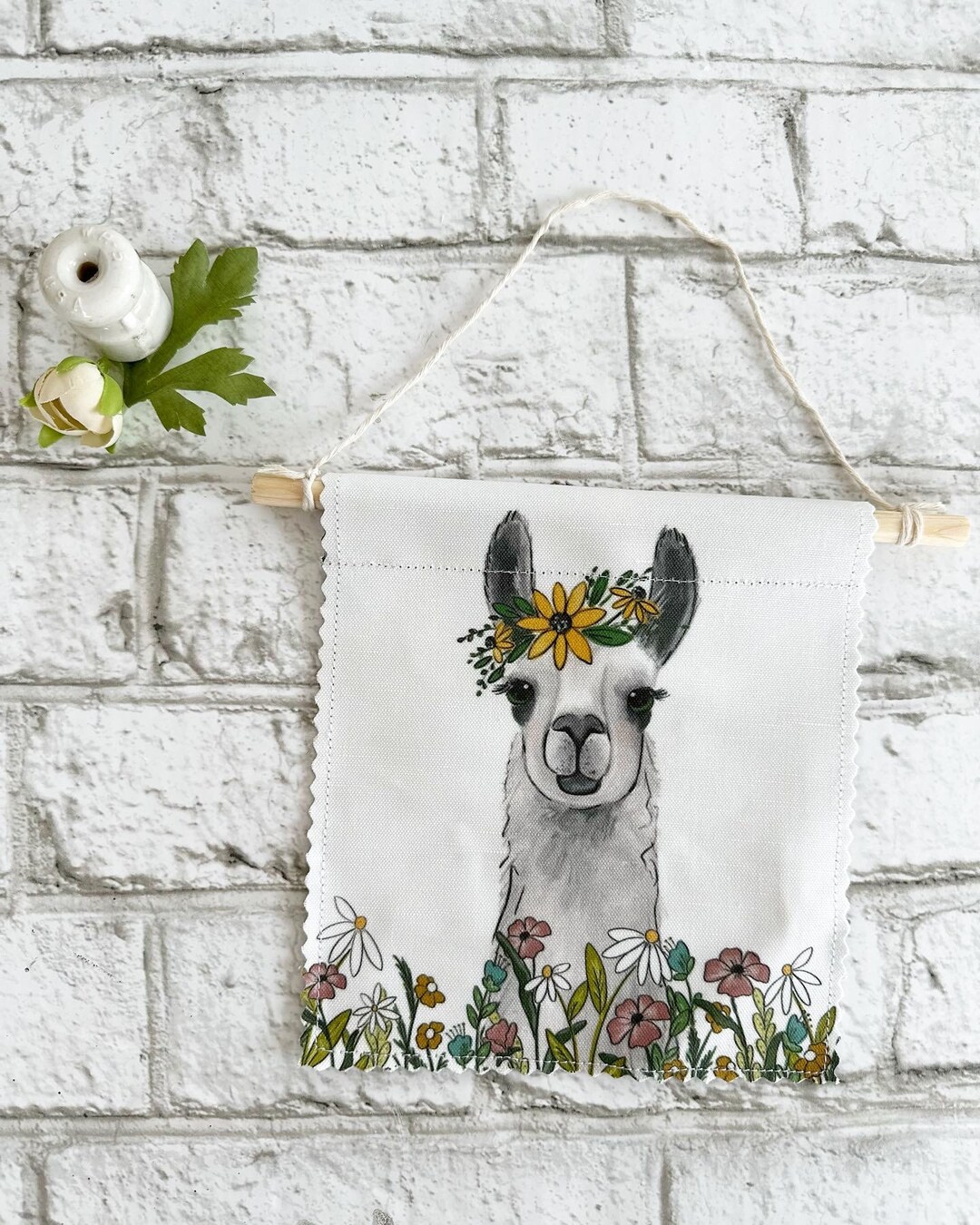 Llama Banner/wall Hanging/ Pennant - Etsy