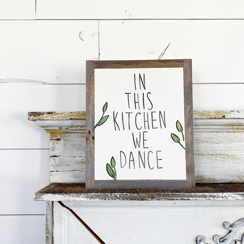 We Dance in This Kitchen / Sign Kitchen Decal Decal Sticker - Etsy