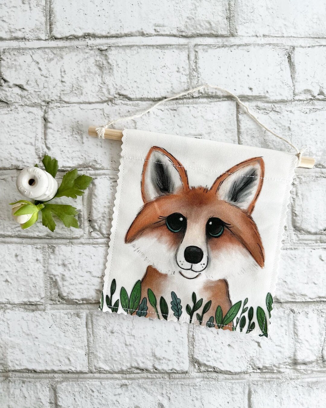 Fox - Banner/wall Hanging/ Pennant - Etsy
