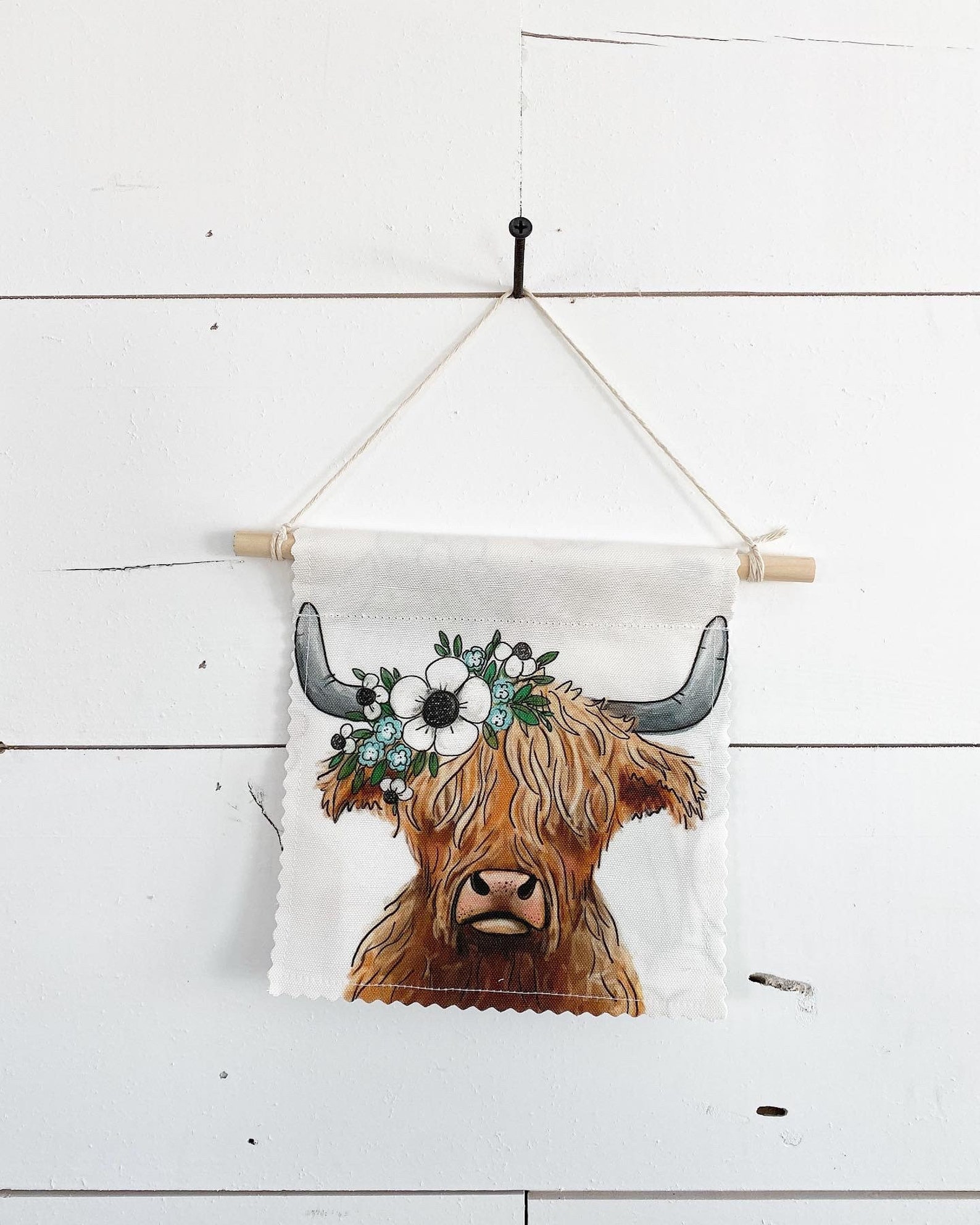 Highland Cow Banner/wall Hanging/ Pennant | Etsy