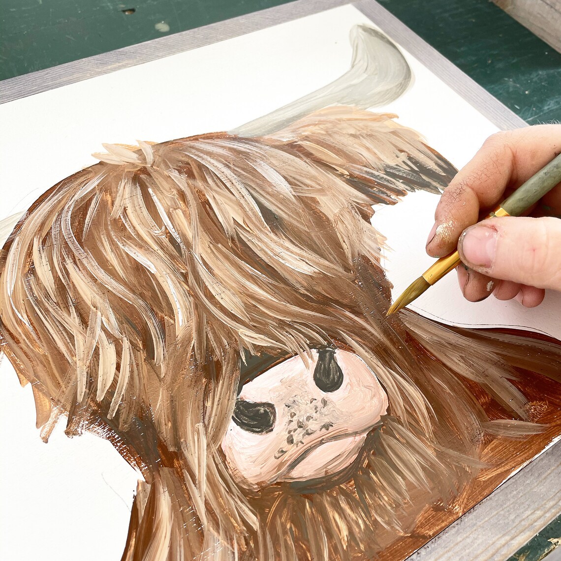 Highland Cows Paint Class Kit Online Class - Etsy Canada