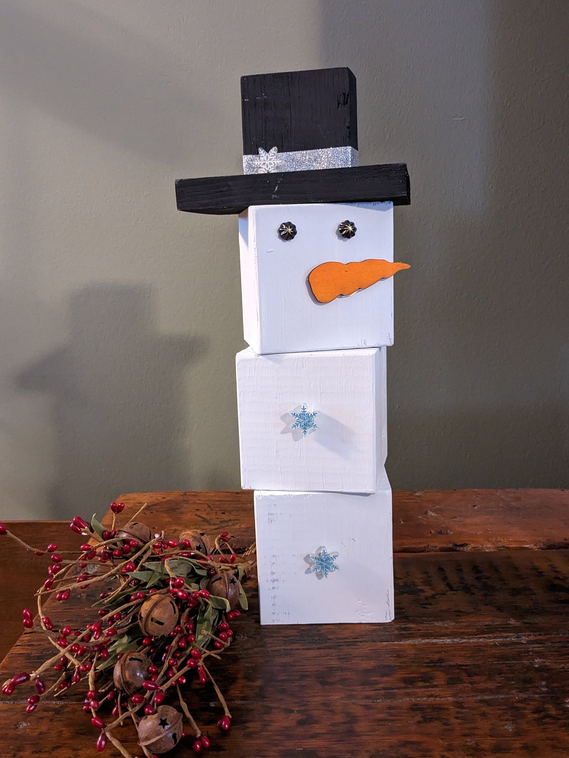 Snowman Made Out Of Boxes