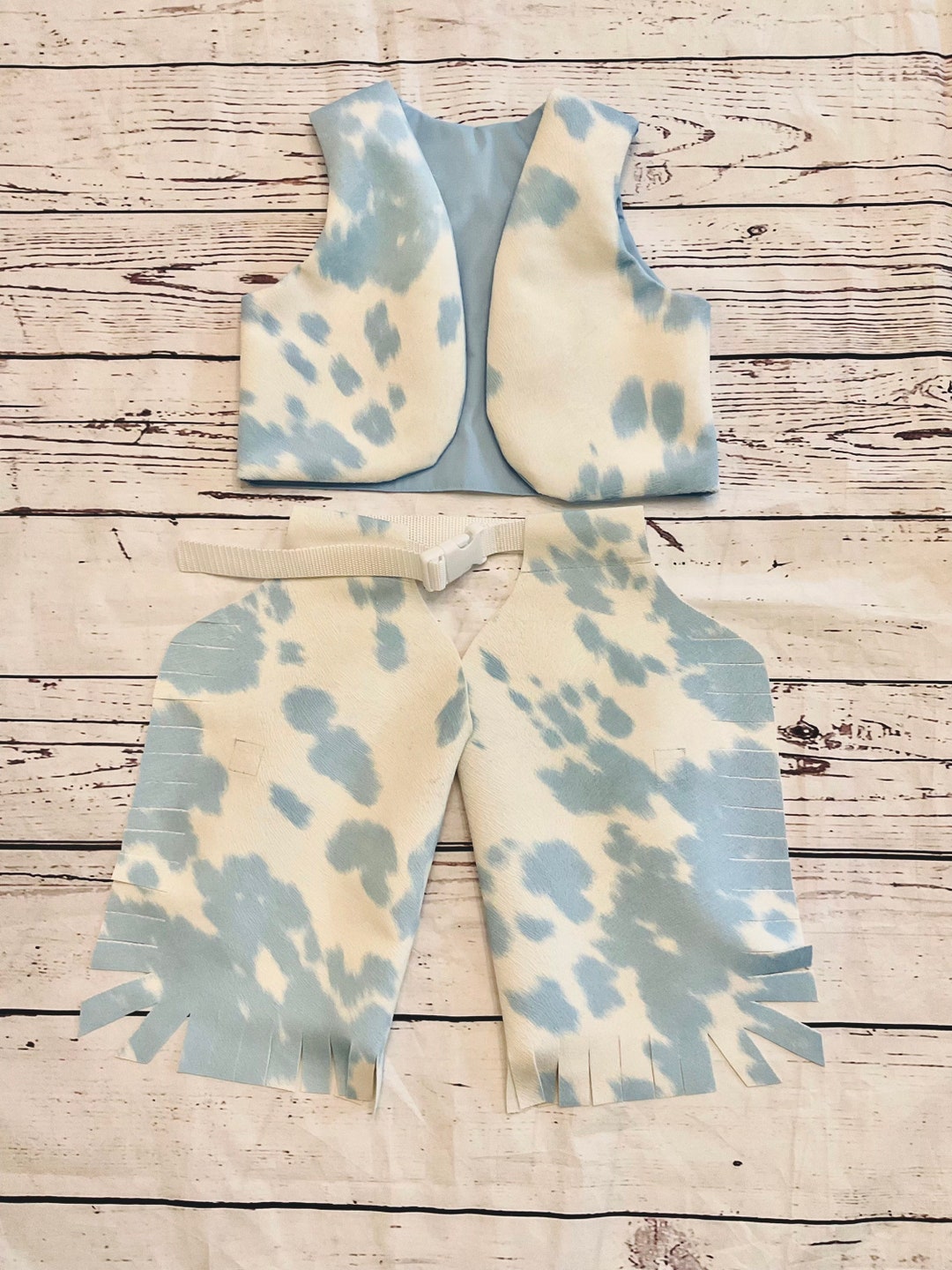 Toddler Faux Fur Cowboy Chaps Costume, Cow Print Rodeo Outfit - Etsy