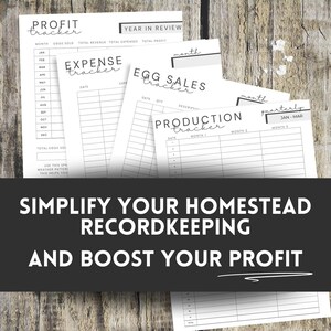 Egg Sales & Expense Tracker: Farm Income Log (digital Download PDF) - Etsy
