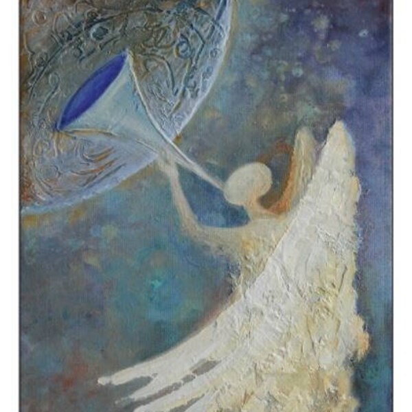 Blue Guardian Angel - Etsy
