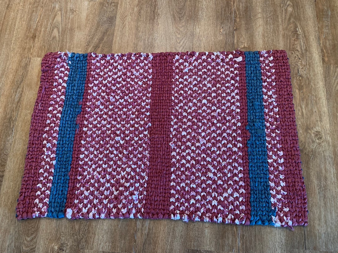 Recycled Cotton Rag Rug Twinned Rag Rug Kitchen Rug - Etsy