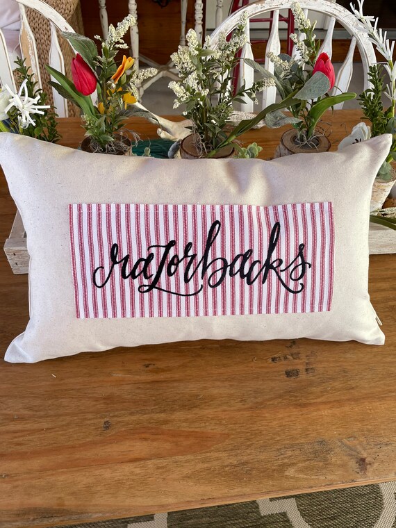 Razorback Pillow - Etsy