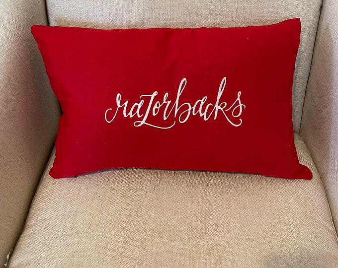 University of Arkansas Razorbacks Pennant Pillow Graduation Gift Room ...