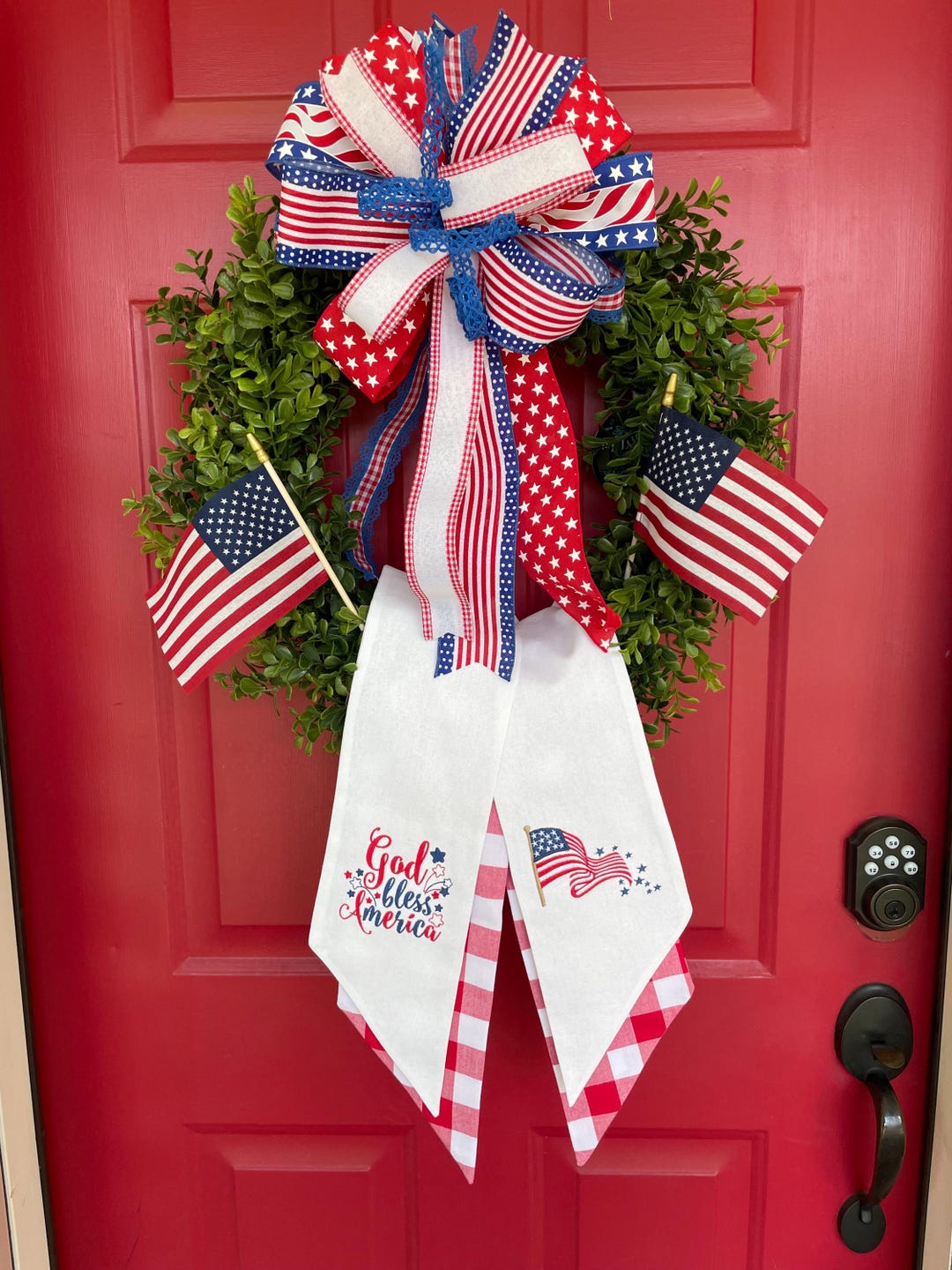 Patriotic Wreath Sash, God Bless America - Etsy