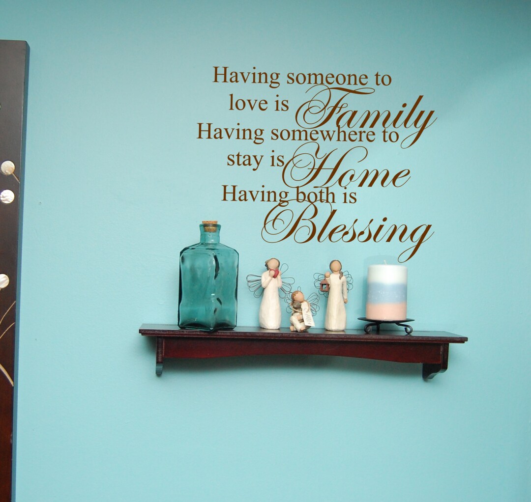 Home Quote Decal Kitchen Decal Bible Verse Decal Wall - Etsy