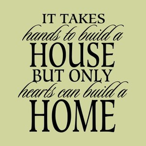 It Takes Hands to Build a House but Only Hearts Can Build a - Etsy