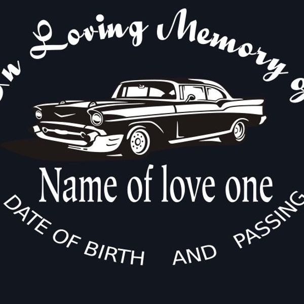 In Loving Memory Car Decal - Etsy