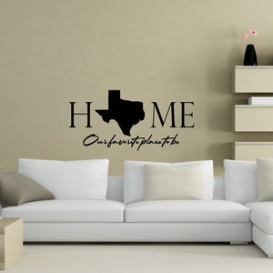 Home State Wall Decal, Living Room Decal, Home Wall Decal, State Decal ...